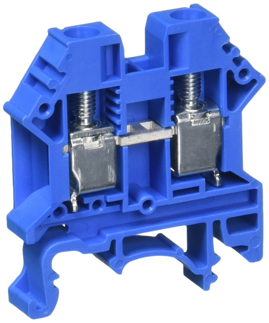 Dinkle DK6N-BL DIN Rail Terminal Block Screw Type UL 600V 50A 8-20AWG, – Terminal Blocks
