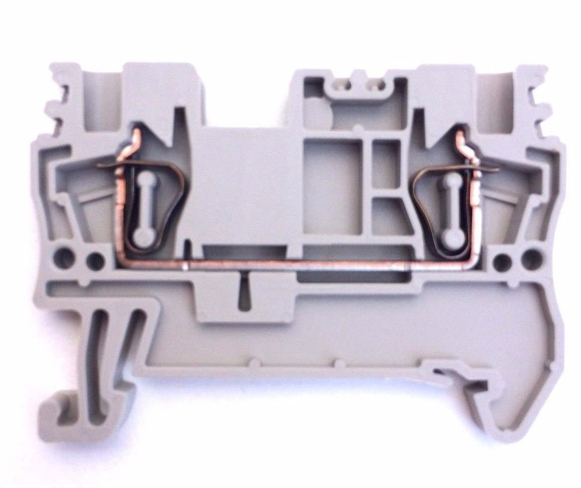 Dinkle AK1.5 DIN Rail Terminal Block Spring Type UL 600V 14-30AWG 15A ...