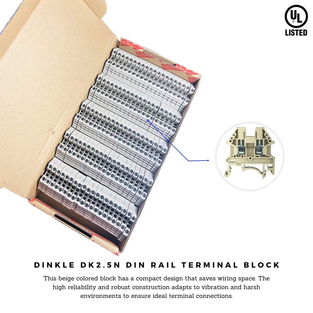 Dinkle DK2.5N Block (Pack of 100) – Terminal Blocks